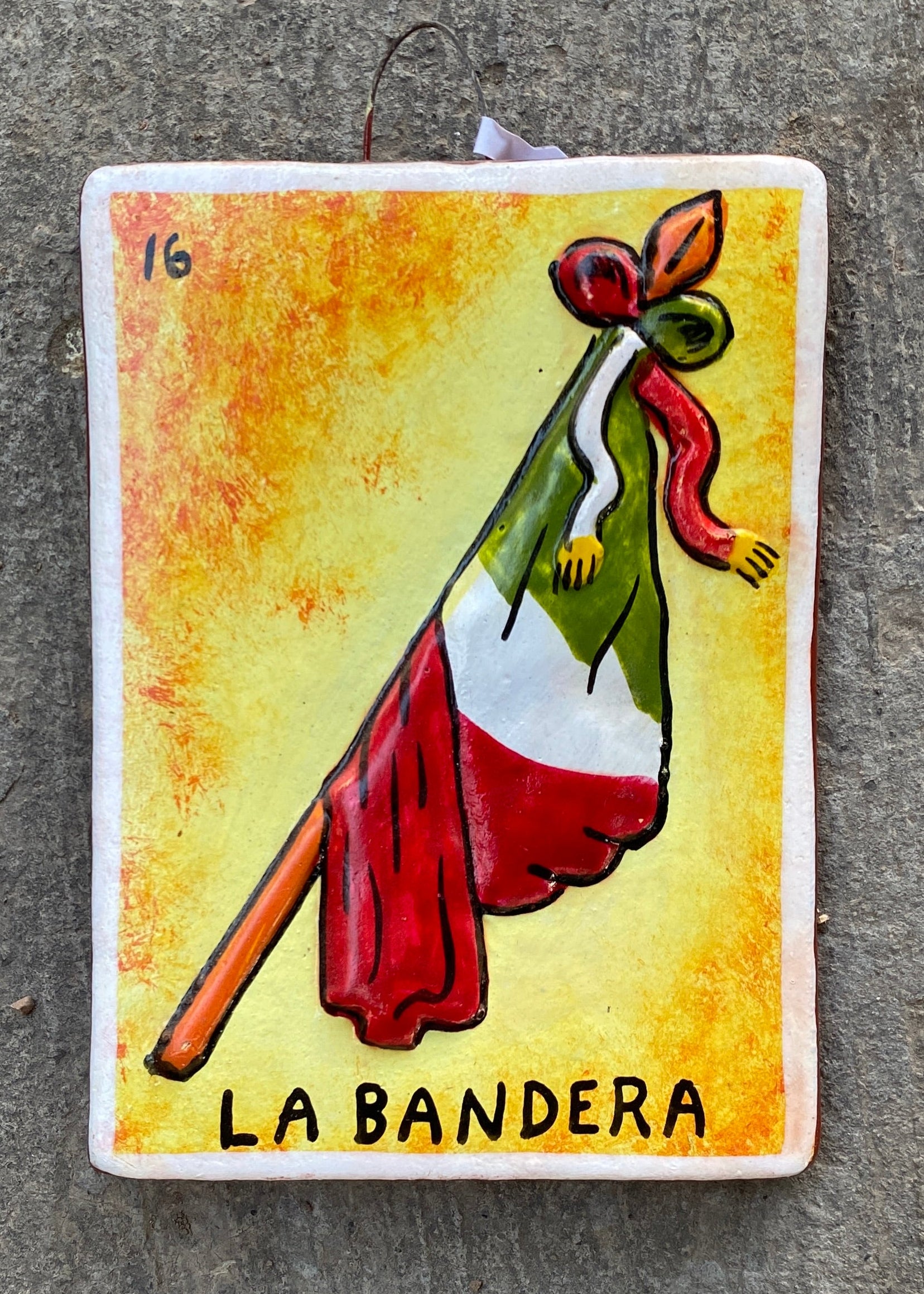 Loteria de Barro Chica La Bandera – Mexicanía, Galería Arte Popular
